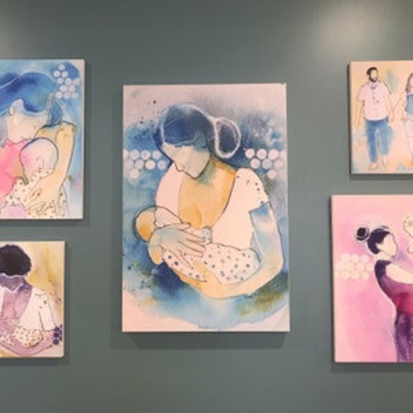 Breastfeeding Art Print on Paper Lactation Room Art - Etsy