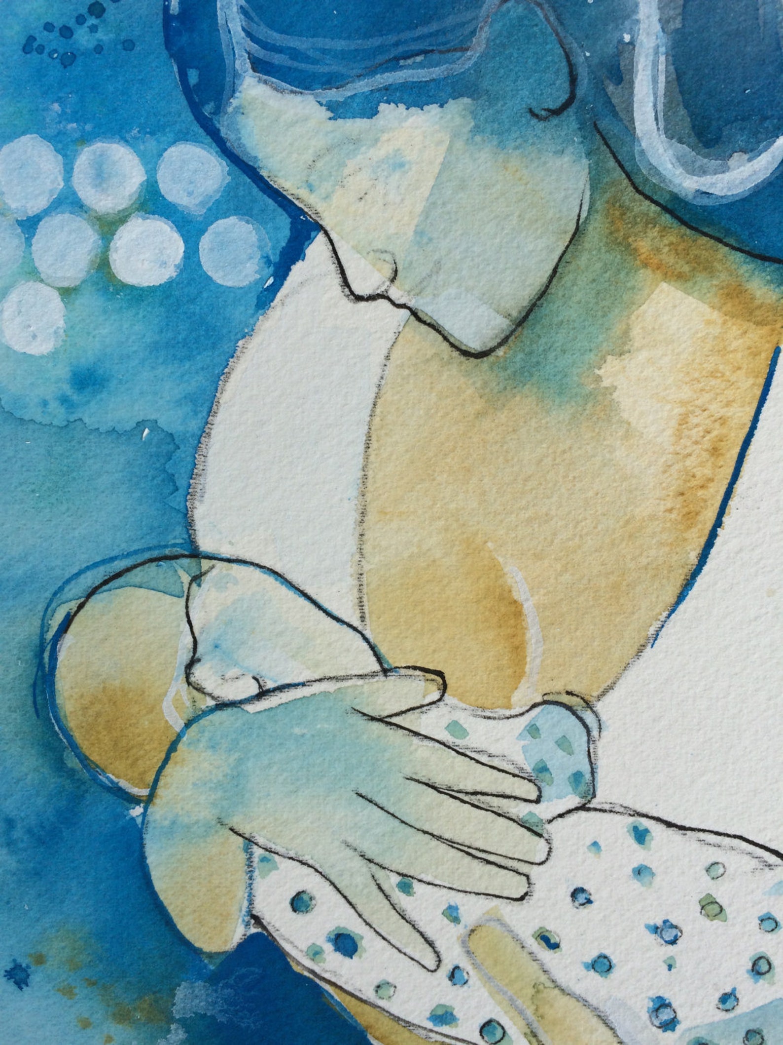 Breastfeeding Art Print on Paper; Lactation Room Art Decoration ...
