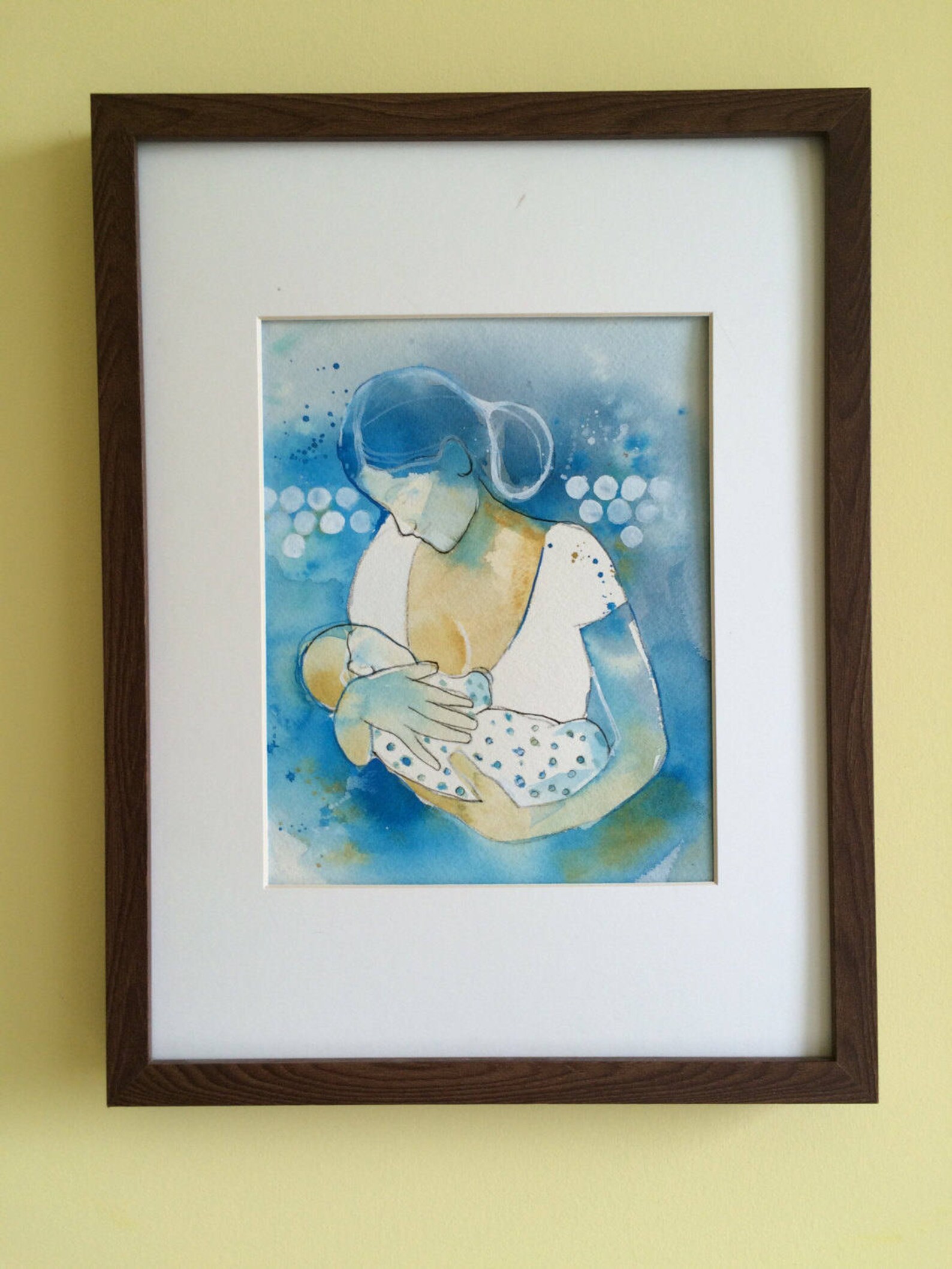 Breastfeeding Watercolor Art Print: Lactation Room Decor - Etsy