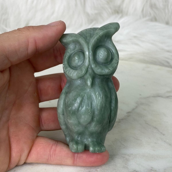 Jade Owl - Etsy