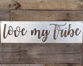 Love My Tribe Sign | Etsy