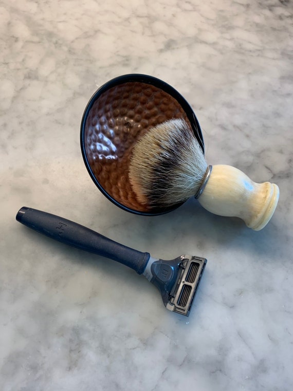 Hammered Copper Shave Dish | Etsy