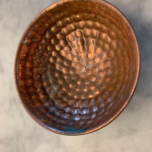 Hammered Copper Shave Dish | Etsy