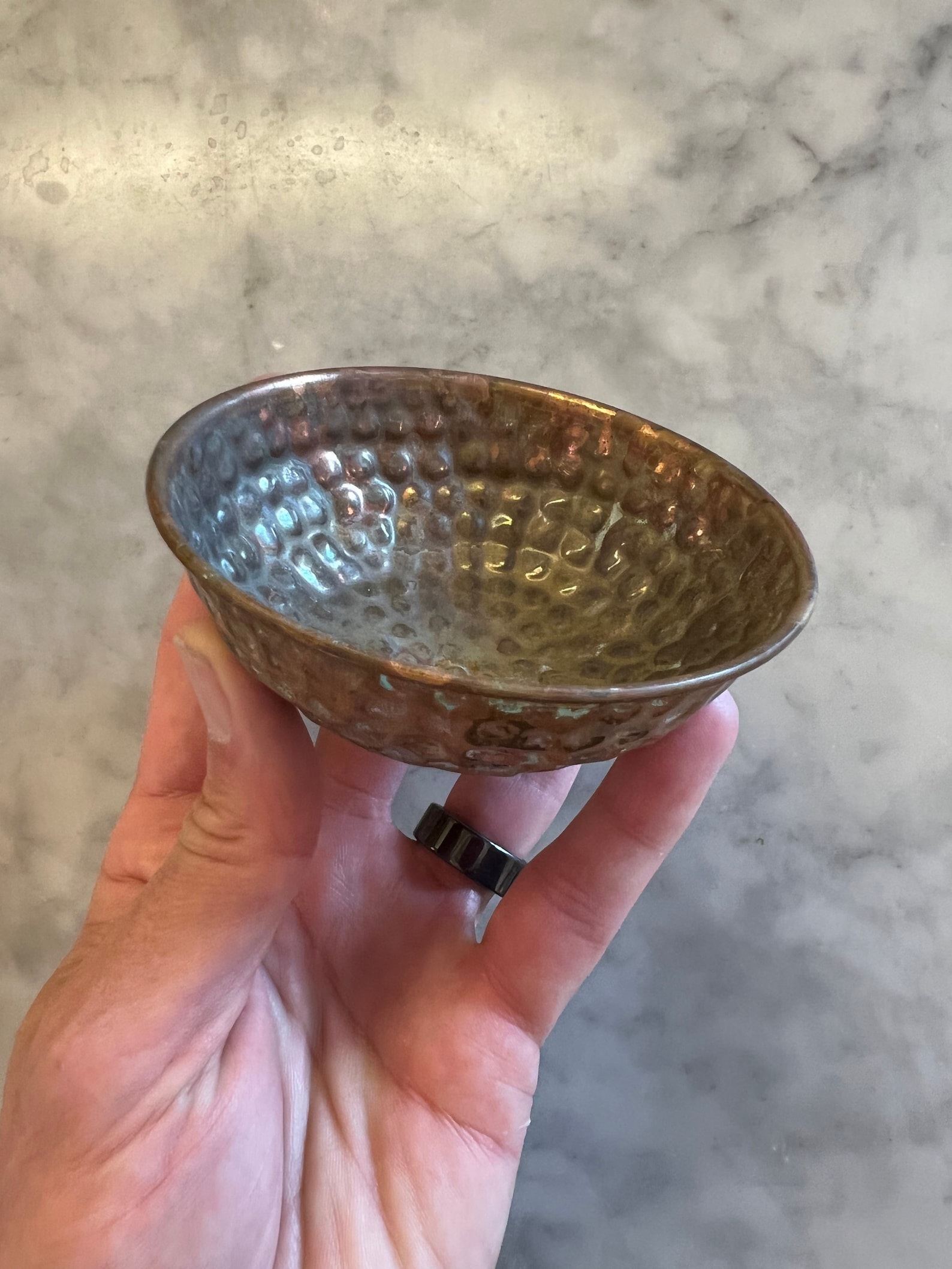 Hammered Copper Shave Dish - Etsy
