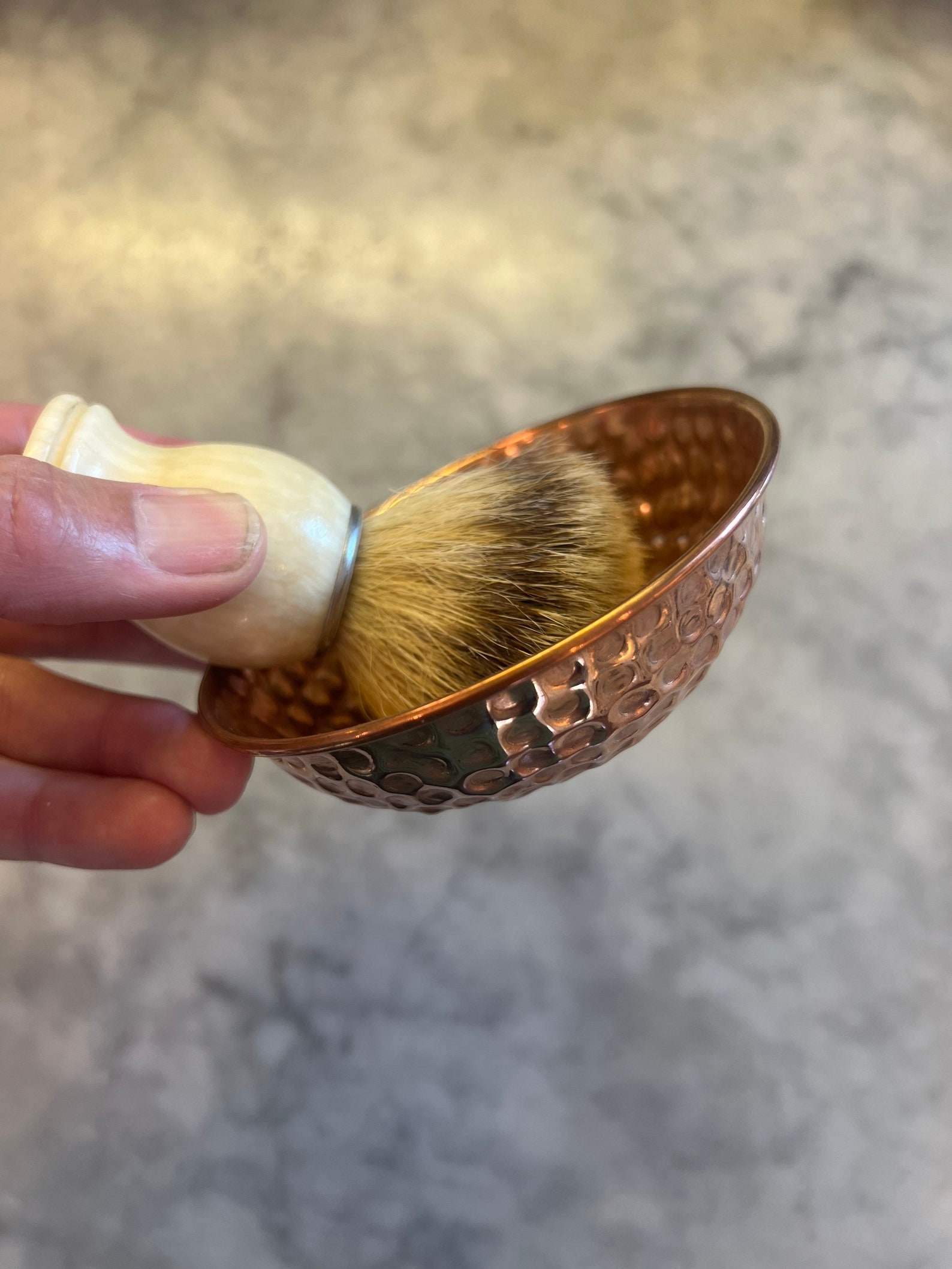 Hammered Copper Shave Dish - Etsy