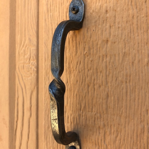 Rustic Handle Cabinet Hardware Hand Forged Iron Drawer Pull - Etsy