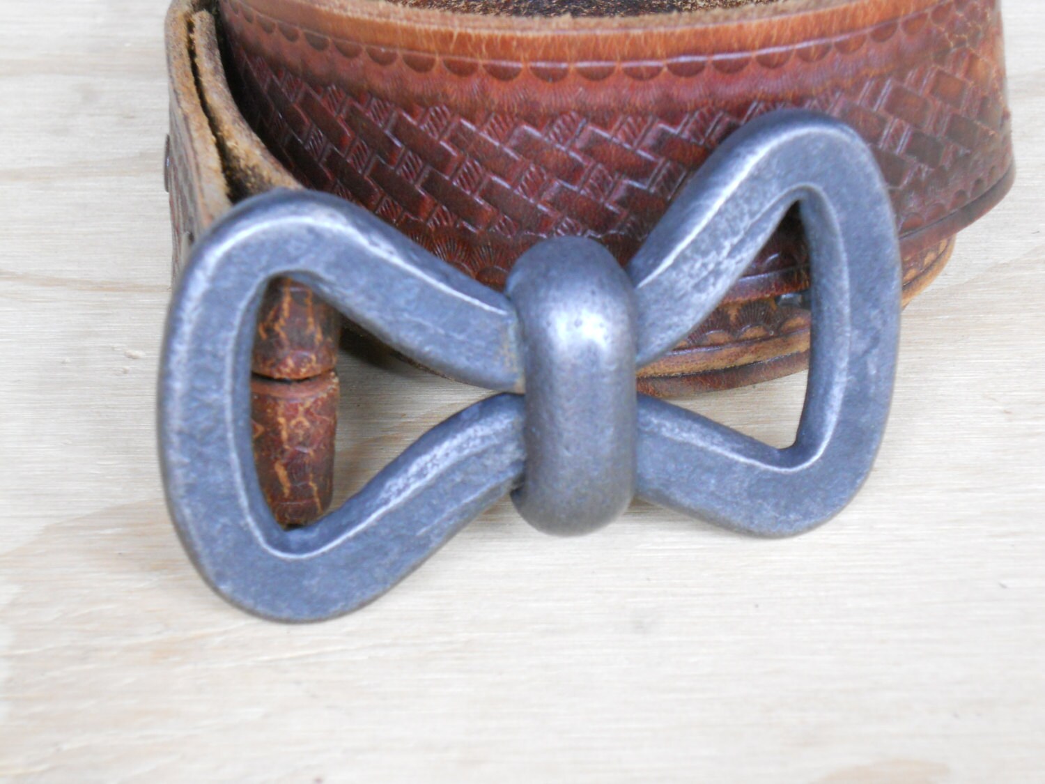 Hand forged steel belt buckle. Designed and produced by Peter | Etsy