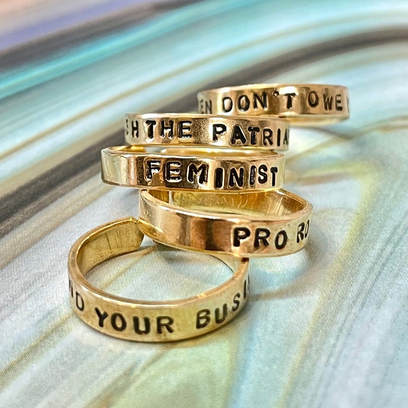 Custom Stamped Ring - Etsy