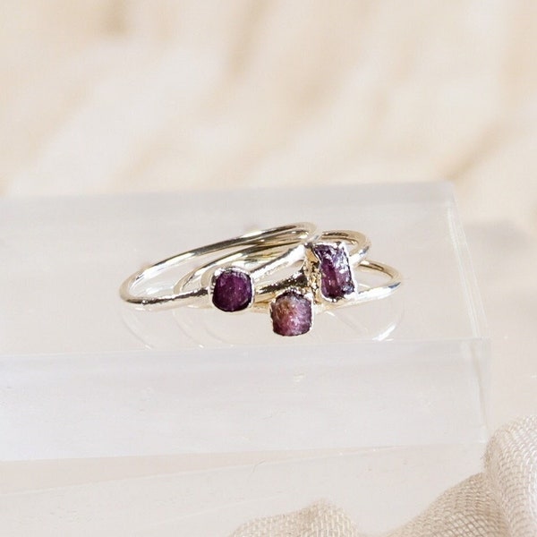 Raw Ruby Ring - Etsy