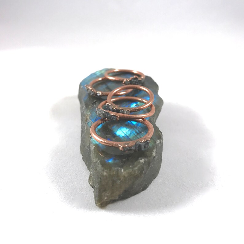 Diamond Ring // Raw and Uncut Black Diamond Ring // Raw - Etsy