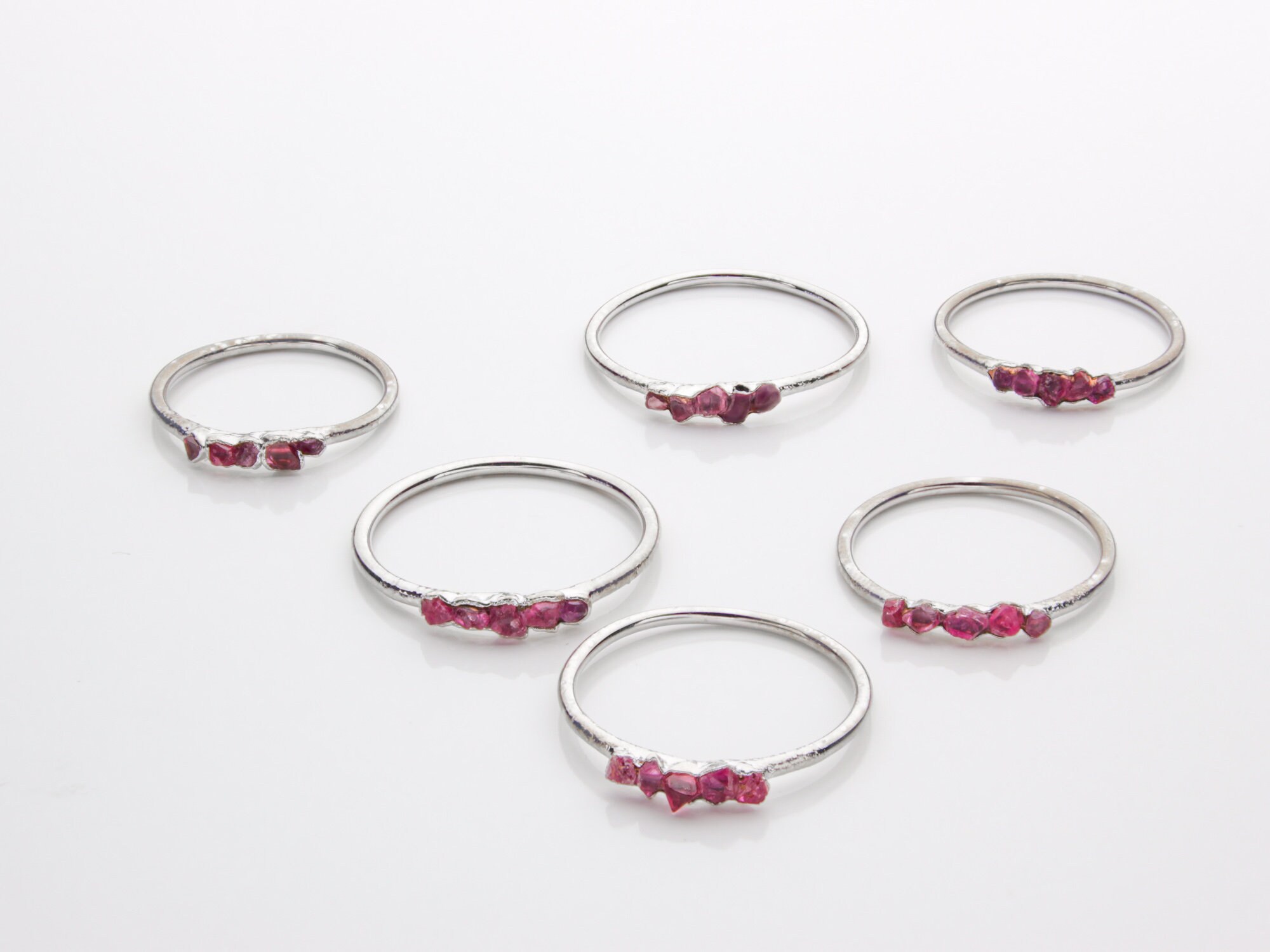 Spinel Ring / Red Spinel Multi Stone Ring / Valentines Day | Etsy