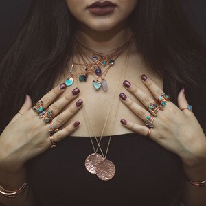 Peacock Ore Ring // Chalcopyrite Ring // Raw Stone Ring // Peacock Ore ...