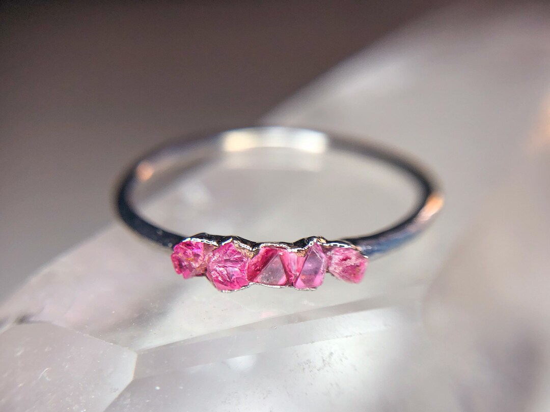 Spinel Ring / Red Spinel Multi Stone Ring / Valentines Day - Etsy