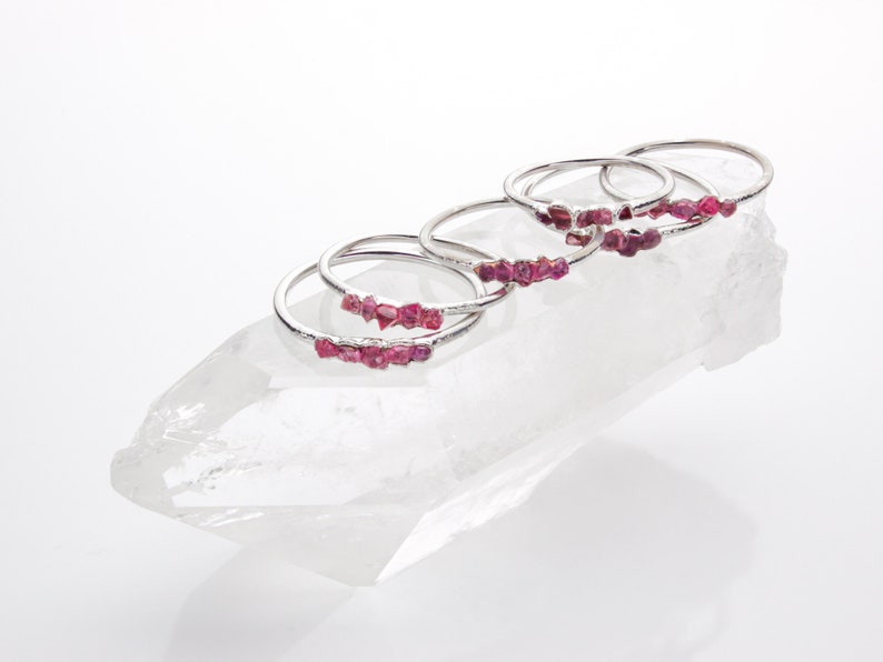 Spinel Ring / Red Spinel Multi Stone Ring / Valentines Day - Etsy