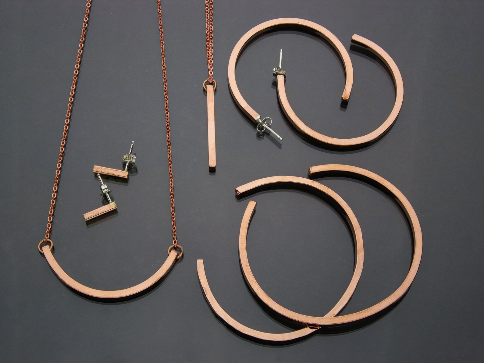 Minimal Earring / Semi Hoop Earrings / Drishti Handmade BARE / - Etsy