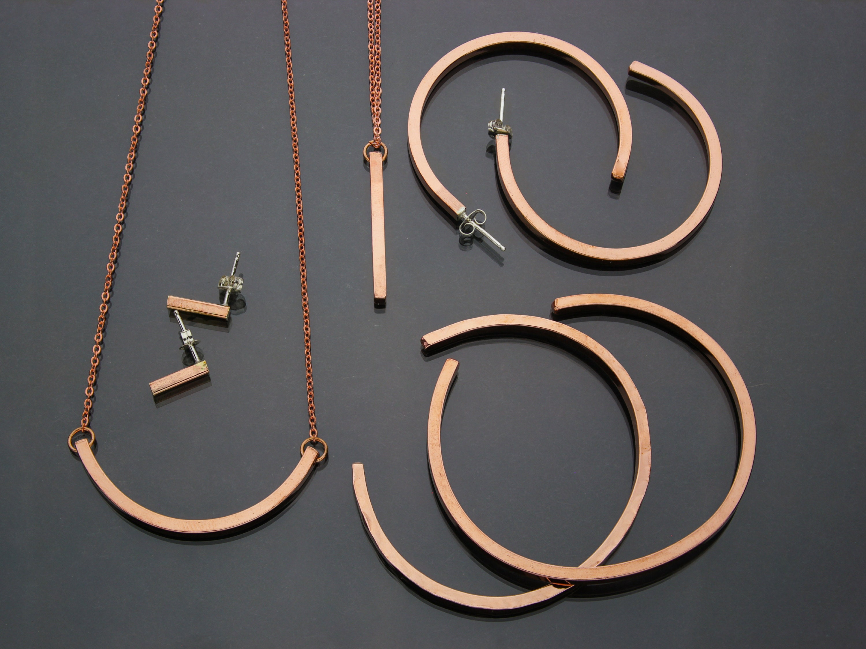 Minimal Earring / Semi Hoop Earrings / Drishti Handmade BARE / | Etsy