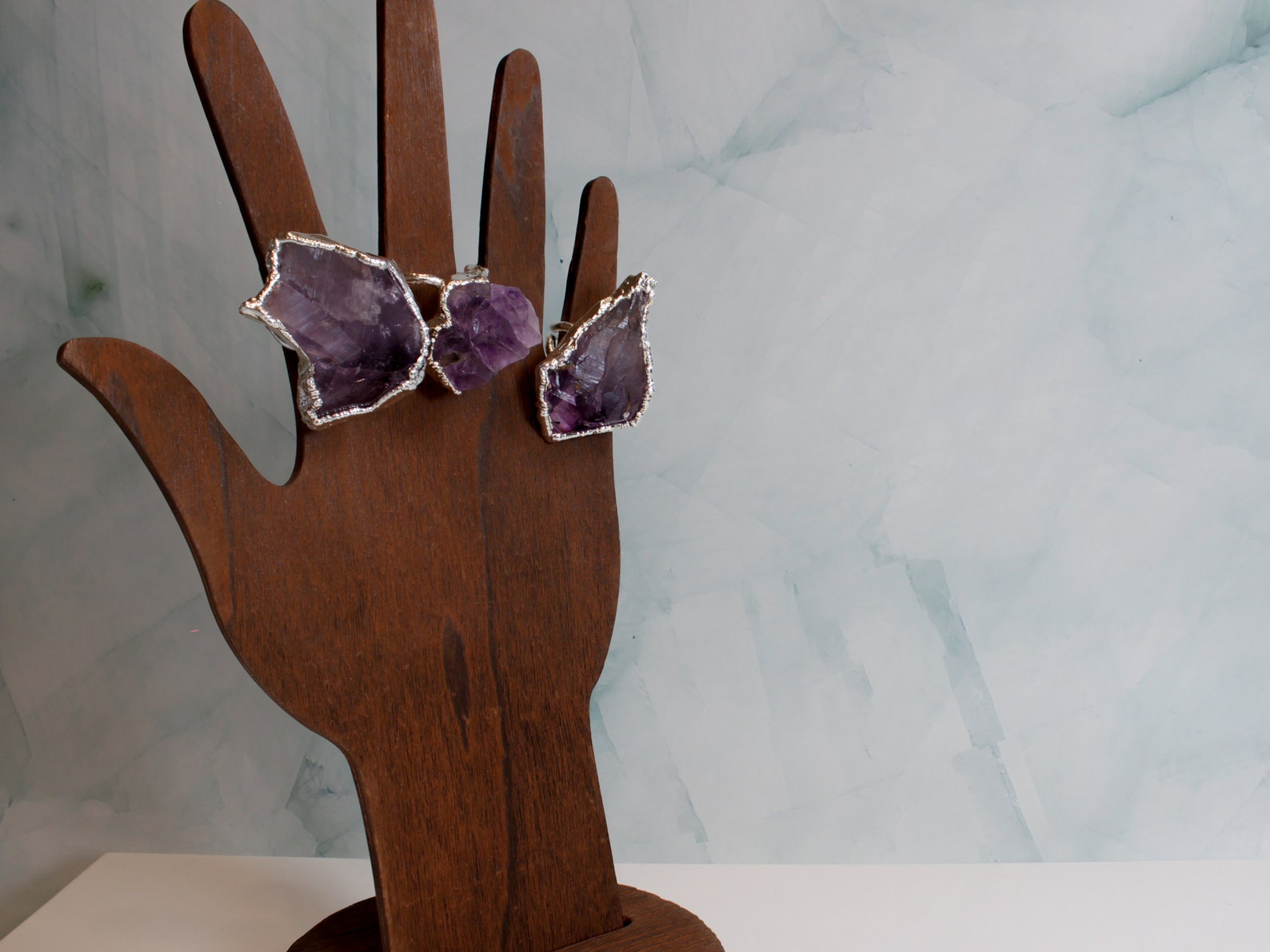 Amethyst Statement Ring / Limited Run / Raw Large Amethyst - Etsy