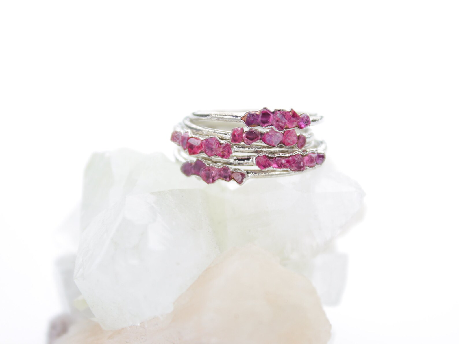 Spinel Ring / Red Spinel Multi Stone Ring / Valentines Day | Etsy