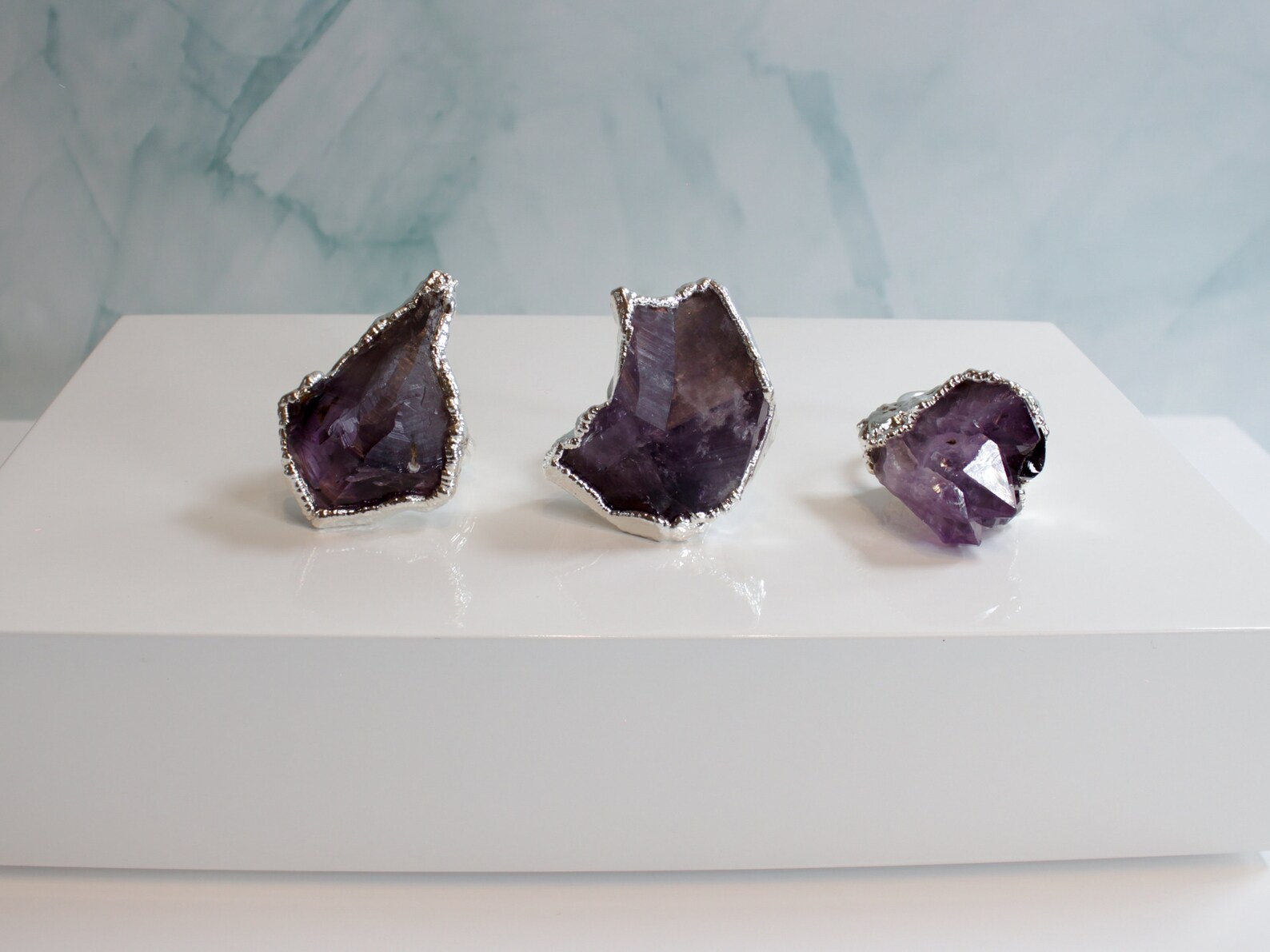 Amethyst Statement Ring / Limited Run / Raw Large Amethyst - Etsy