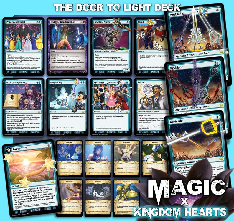 The Door to Light Deck - Kingdom Hearts Magic Trading Cards - Complete ...