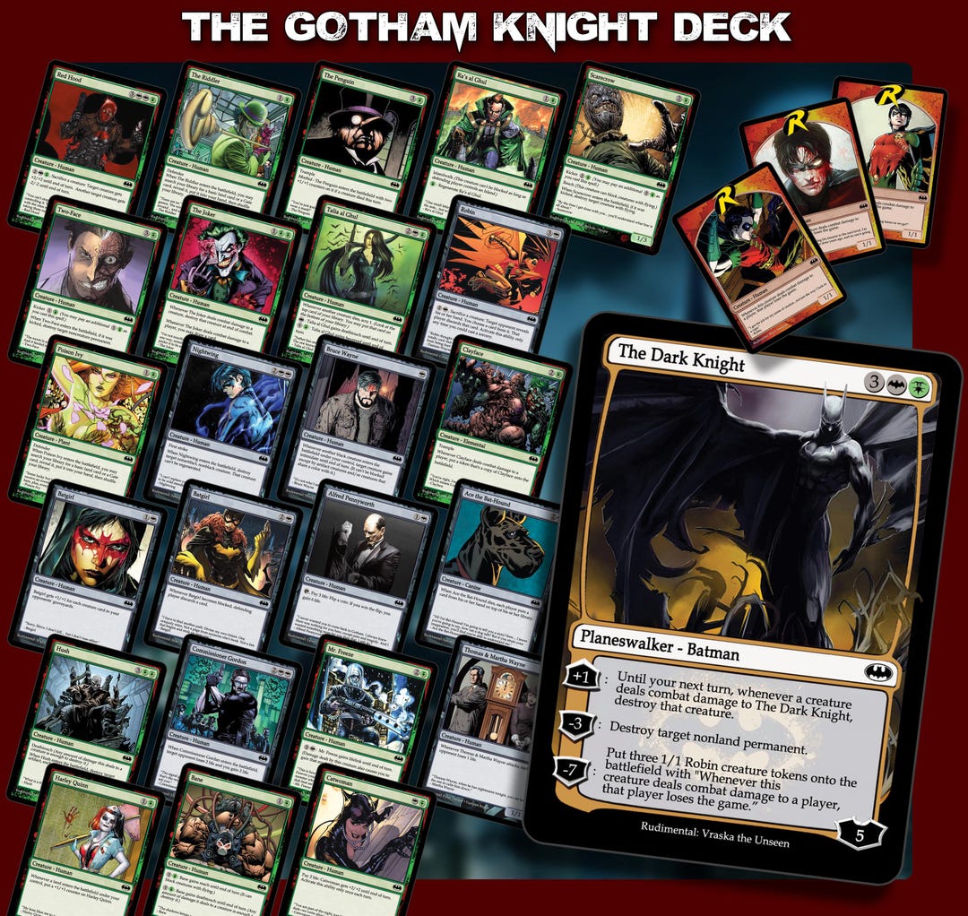 The Gotham Knight Deck - Batman Magic Trading Cards - Complete Standard ...