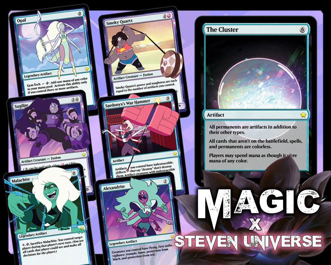 The Crystal Gems Deck - Steven Universe Magic Proxy Cards - Complete ...