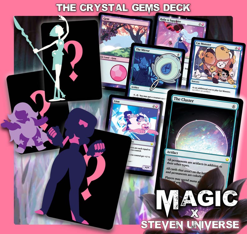 The Crystal Gems Deck - Steven Universe Magic Proxy Cards - Complete ...