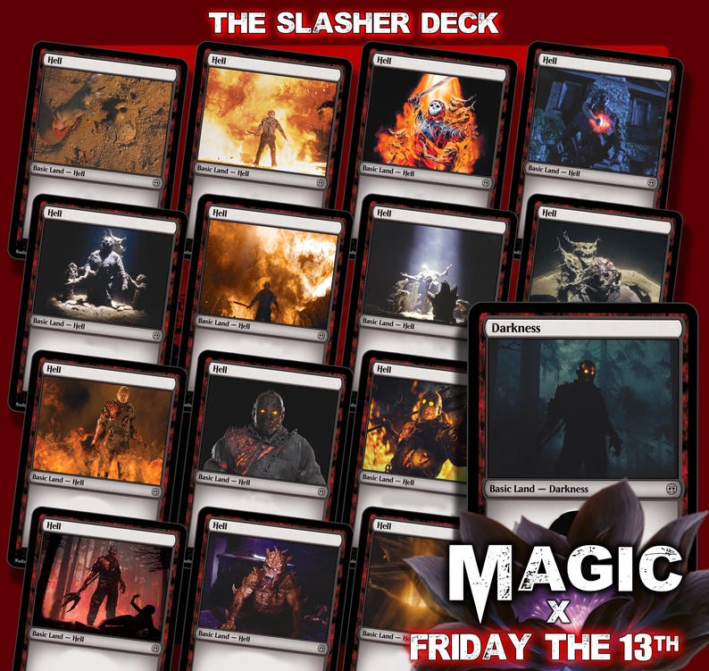 The Slasher Deck - Friday the 13th Magic Trading Cards - Complete ...