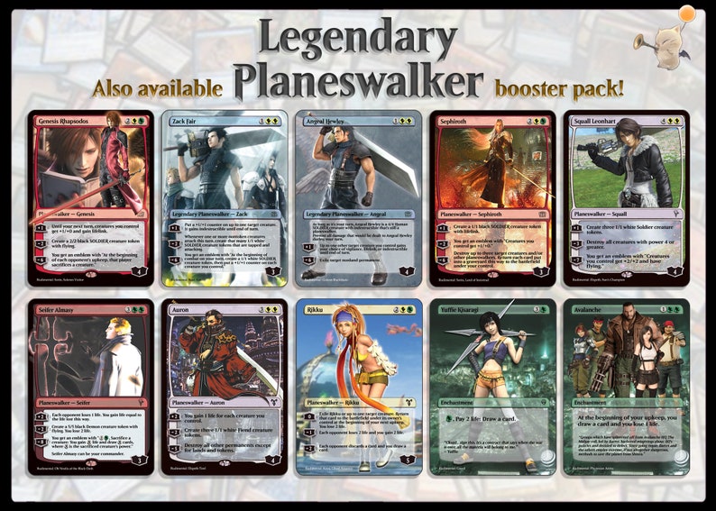 The Phoenix Down Deck Final Fantasy Magic Trading Cards | Etsy