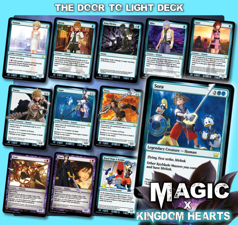 The Door to Light Deck - Kingdom Hearts Magic Trading Cards - Complete ...