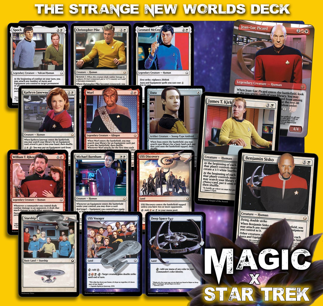 The Strange New Worlds Deck - Star Trek Magic Trading Cards - Complete ...