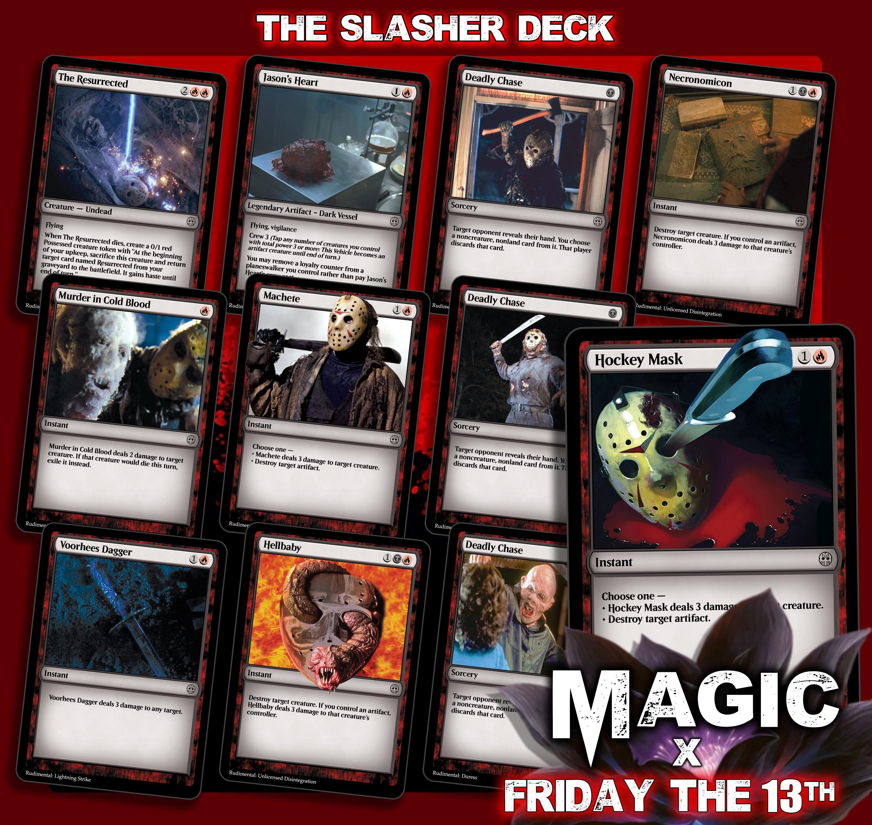 The Slasher Deck - Friday the 13th Magic Trading Cards - Complete ...