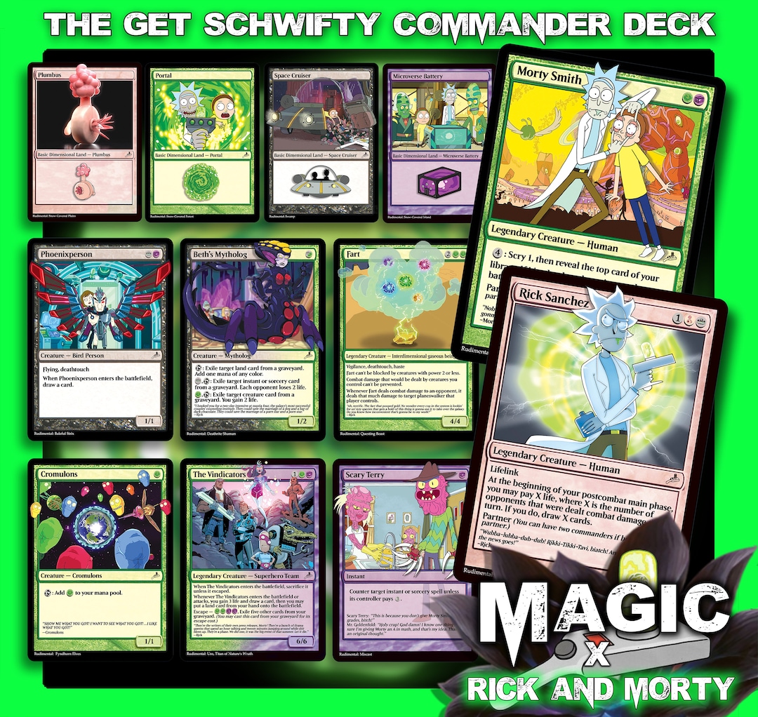 The Get Schwifty Deck Rick and Morty Magic Trading Cards Complete ...