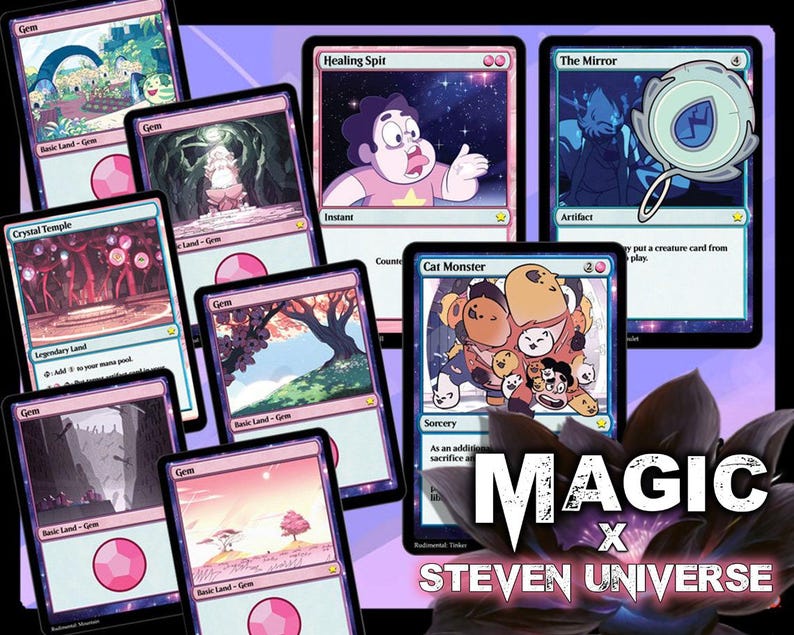 The Crystal Gems Deck - Steven Universe Magic Proxy Cards - Complete ...