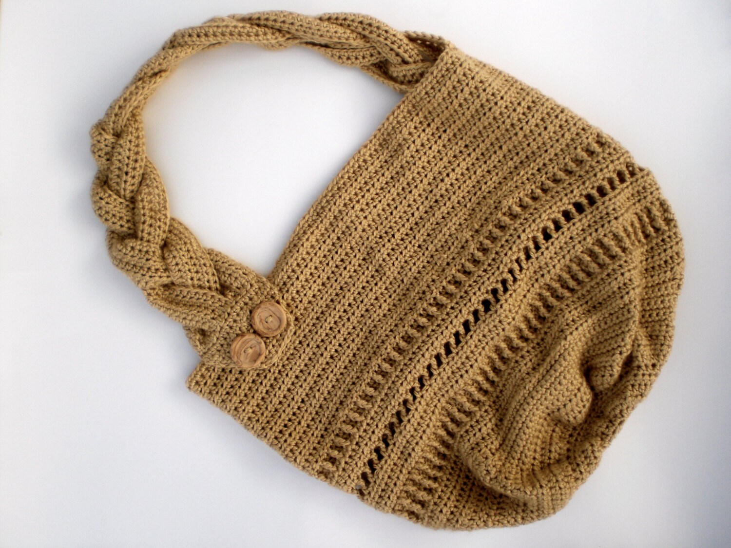 Crochet Bag Pattern Summer Meadow Tote Bag With Braided - Etsy