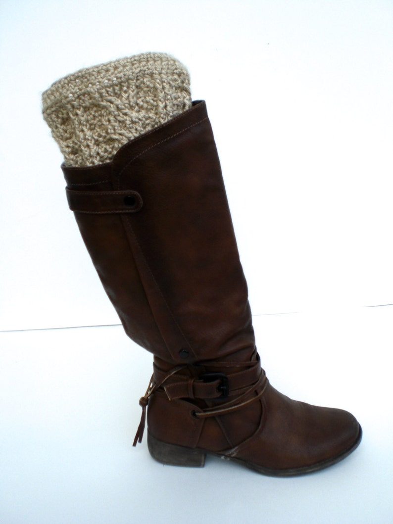 Crochet Boot Cuff Pattern Arrowwood Cable Boot Cuffs Crochet Tutorial ...