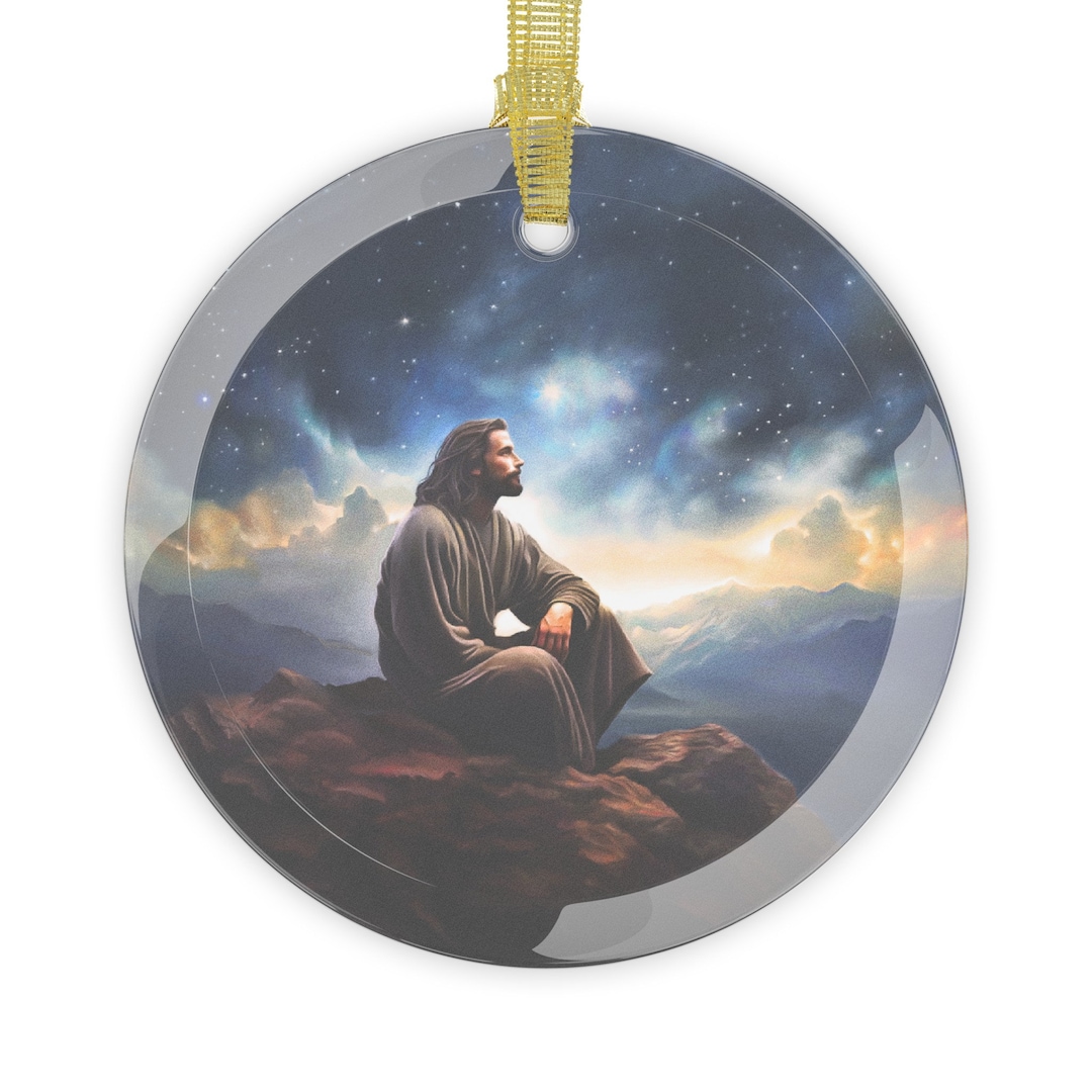Jesus Glass Ornaments, Jesus Christ Christmas Ornament, Fun Gift ...
