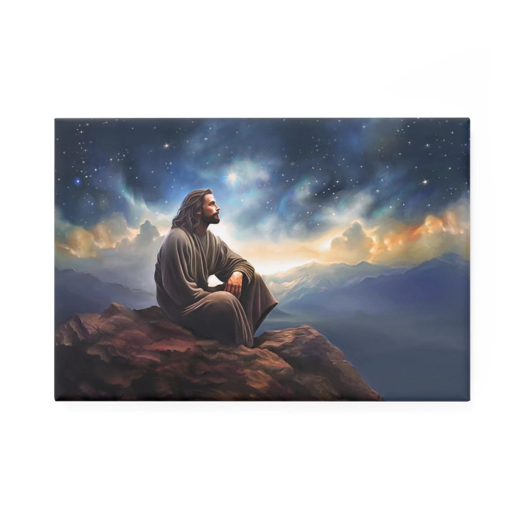 Jesus Christ Under Stars Magnet: Christian Religious Gift - Etsy