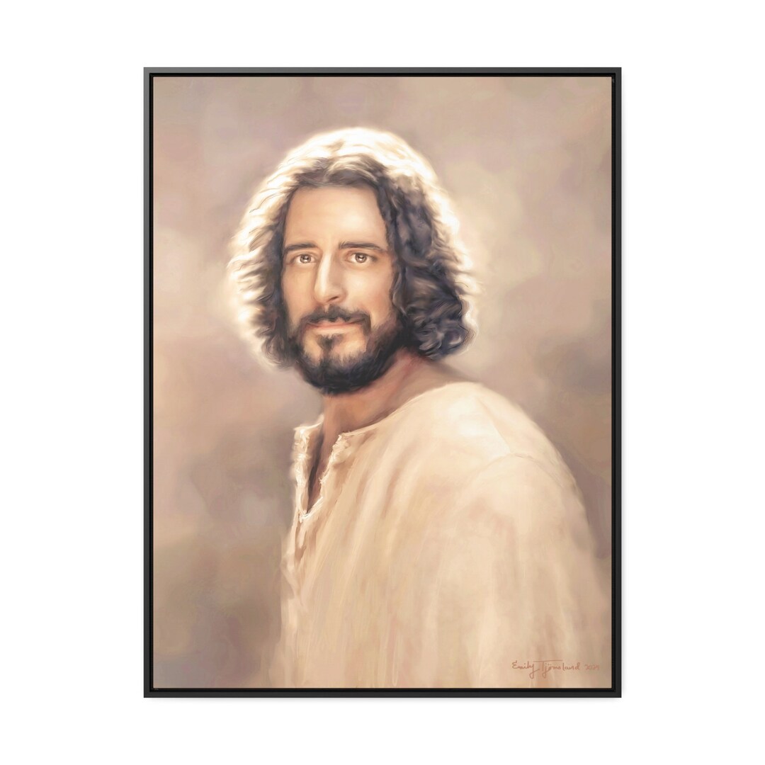 Jesus Christ Gallery Canvas Wrapped Prints, Many Sizes, Black and Brown ...