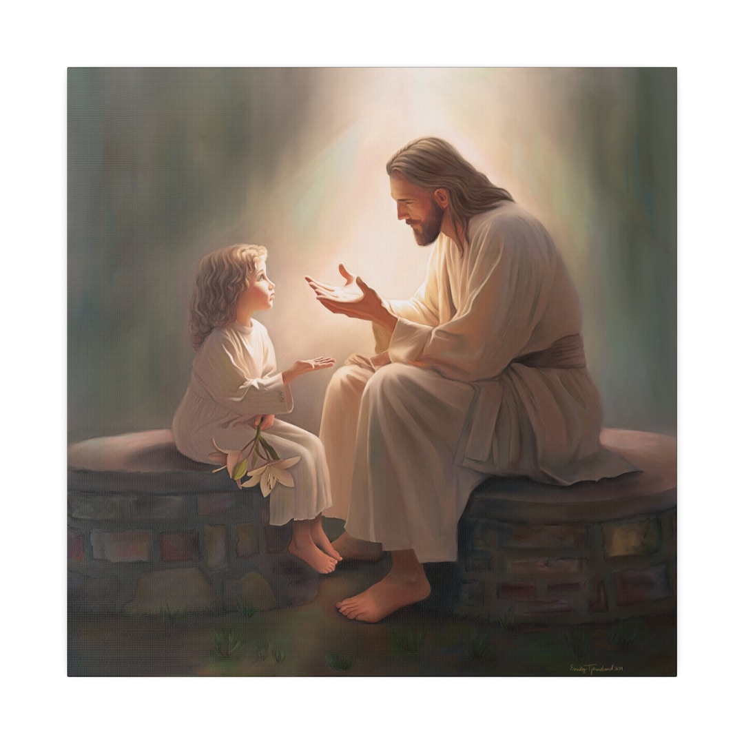 You Are the Light, Fine Art Canvas Print, Christian Artwork, Jesus With ...