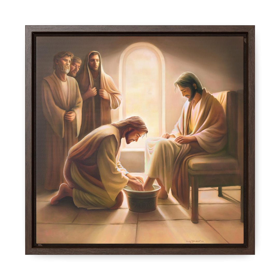 Jesus Washing Feet- the Unconditional Nature of God, Christian Art ...