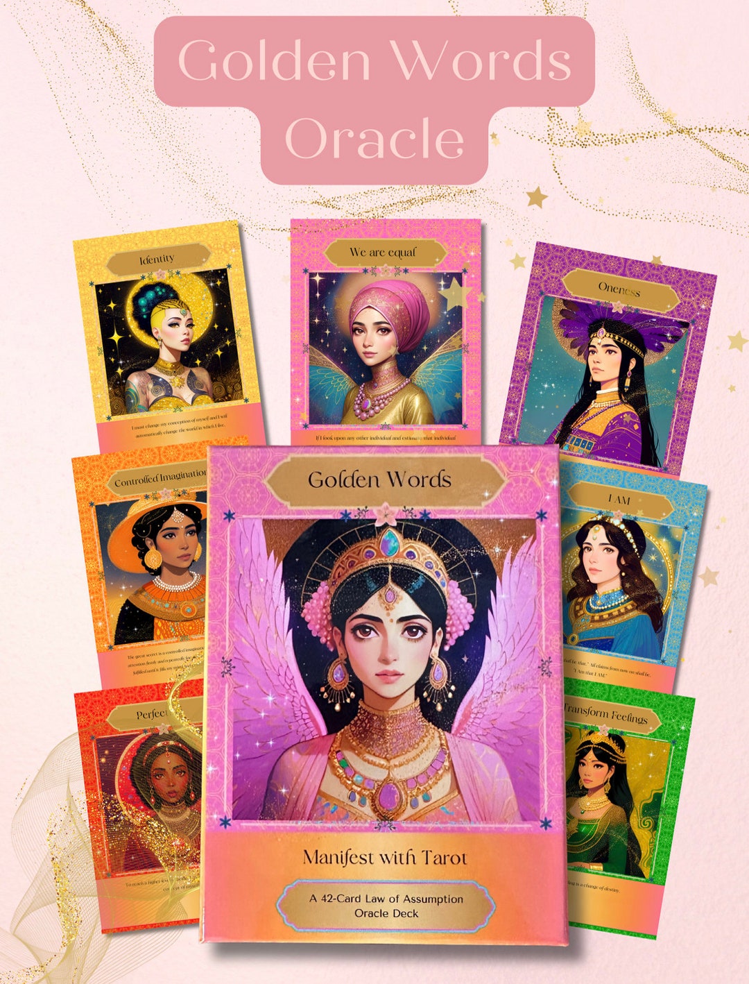 Golden Words Oracle Deck - Etsy