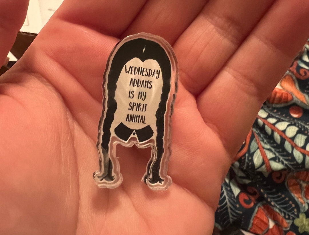 Wednesday Addams Pin - Etsy