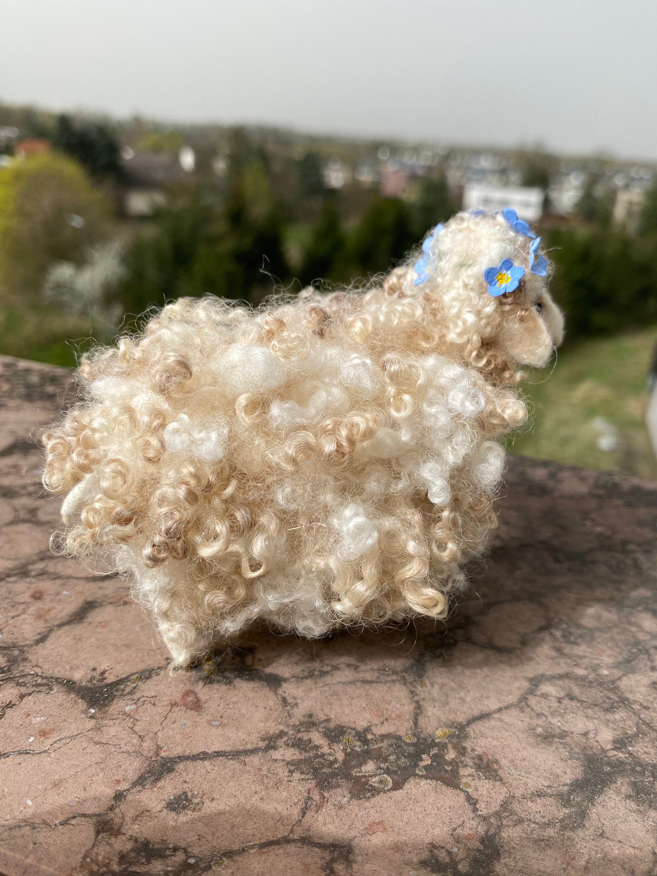 Felted Sheep, Cute Sheep, Sheep With Small Curls, Miniature Sheep, Toy ...