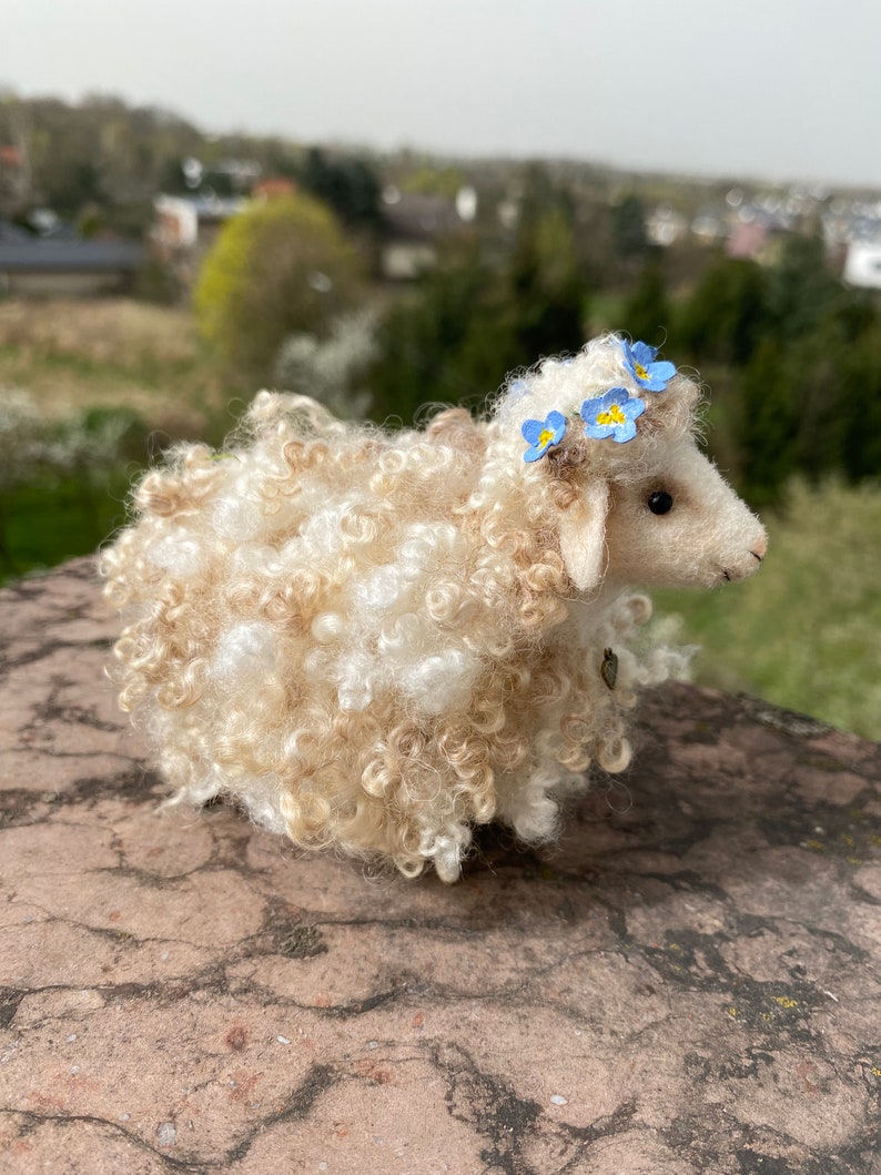 Felted Sheep, Cute Sheep, Sheep With Small Curls, Miniature Sheep, Toy ...