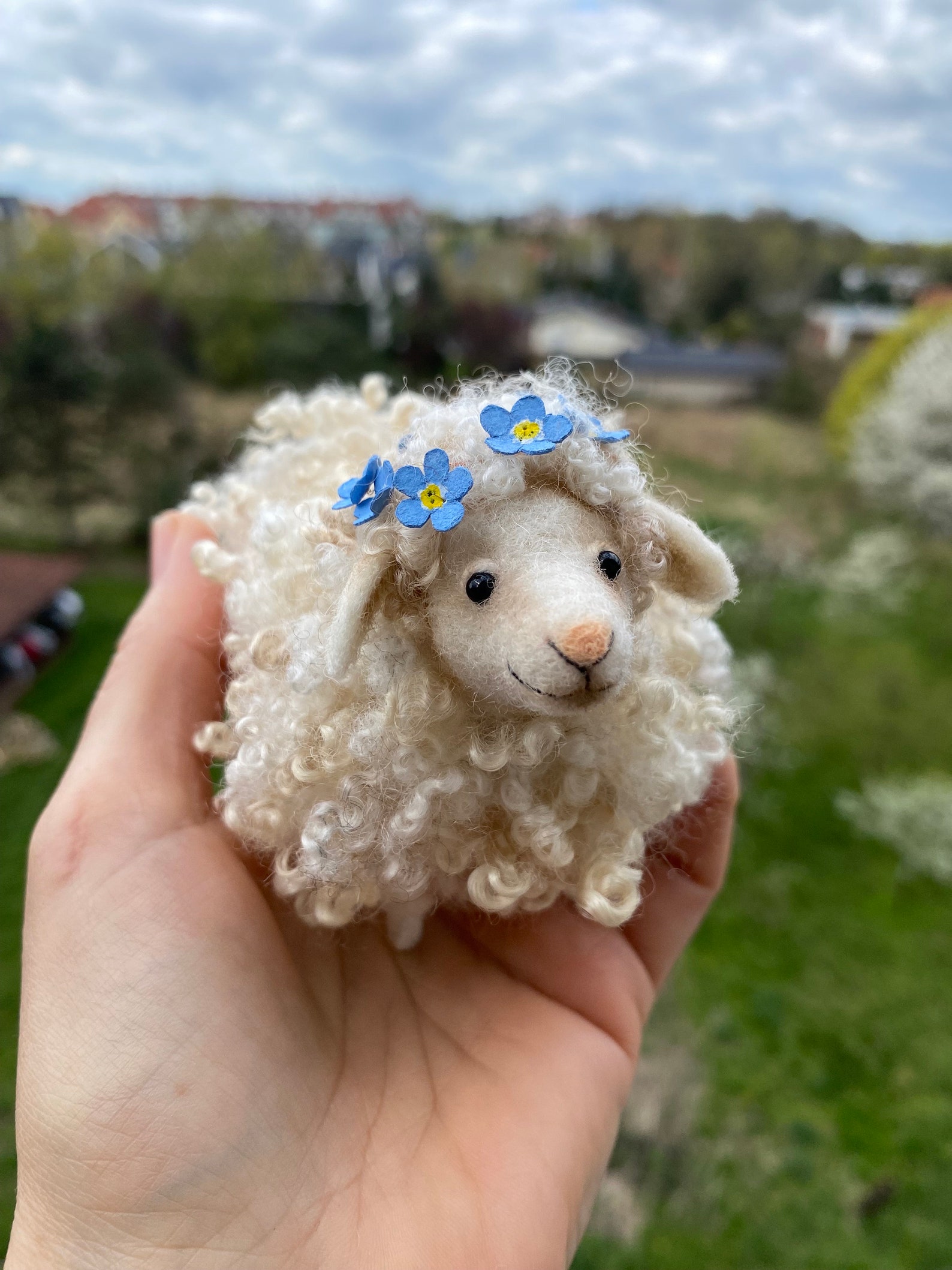 Felted Sheep, Cute Sheep, Sheep With Small Curls, Miniature Sheep, Toy ...