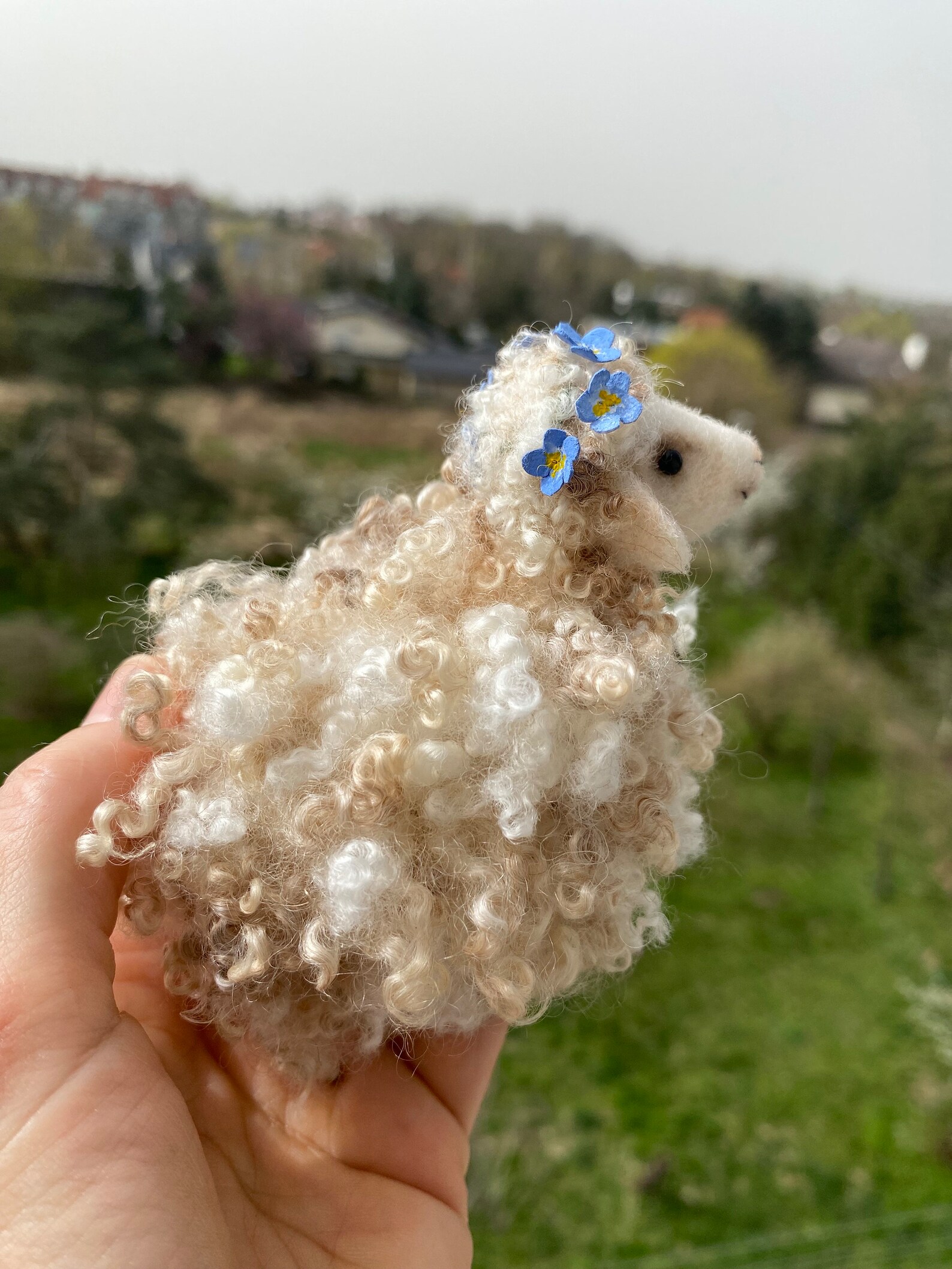 Felted Sheep, Cute Sheep, Sheep With Small Curls, Miniature Sheep, Toy ...