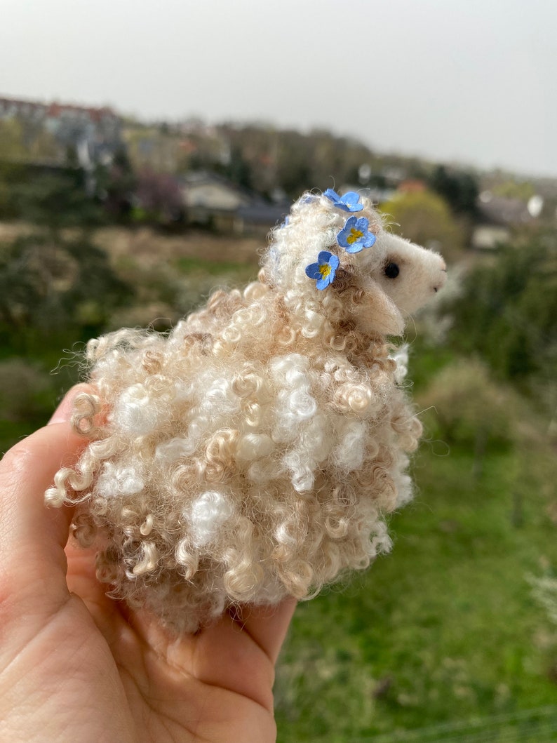 Felted Sheep, Cute Sheep, Sheep With Small Curls, Miniature Sheep, Toy ...