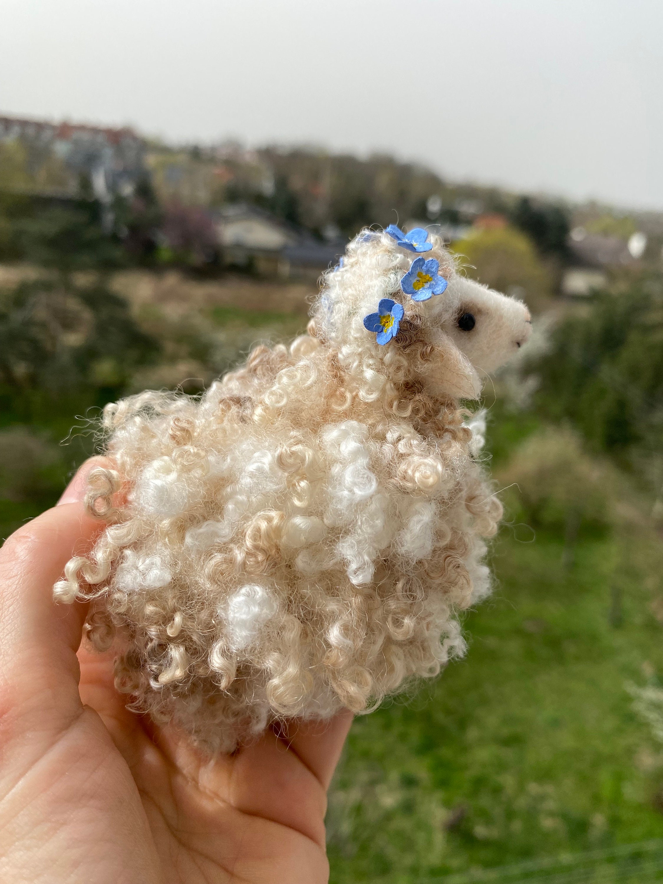 Felted Sheep, Cute Sheep, Sheep With Small Curls, Miniature Sheep, Toy ...