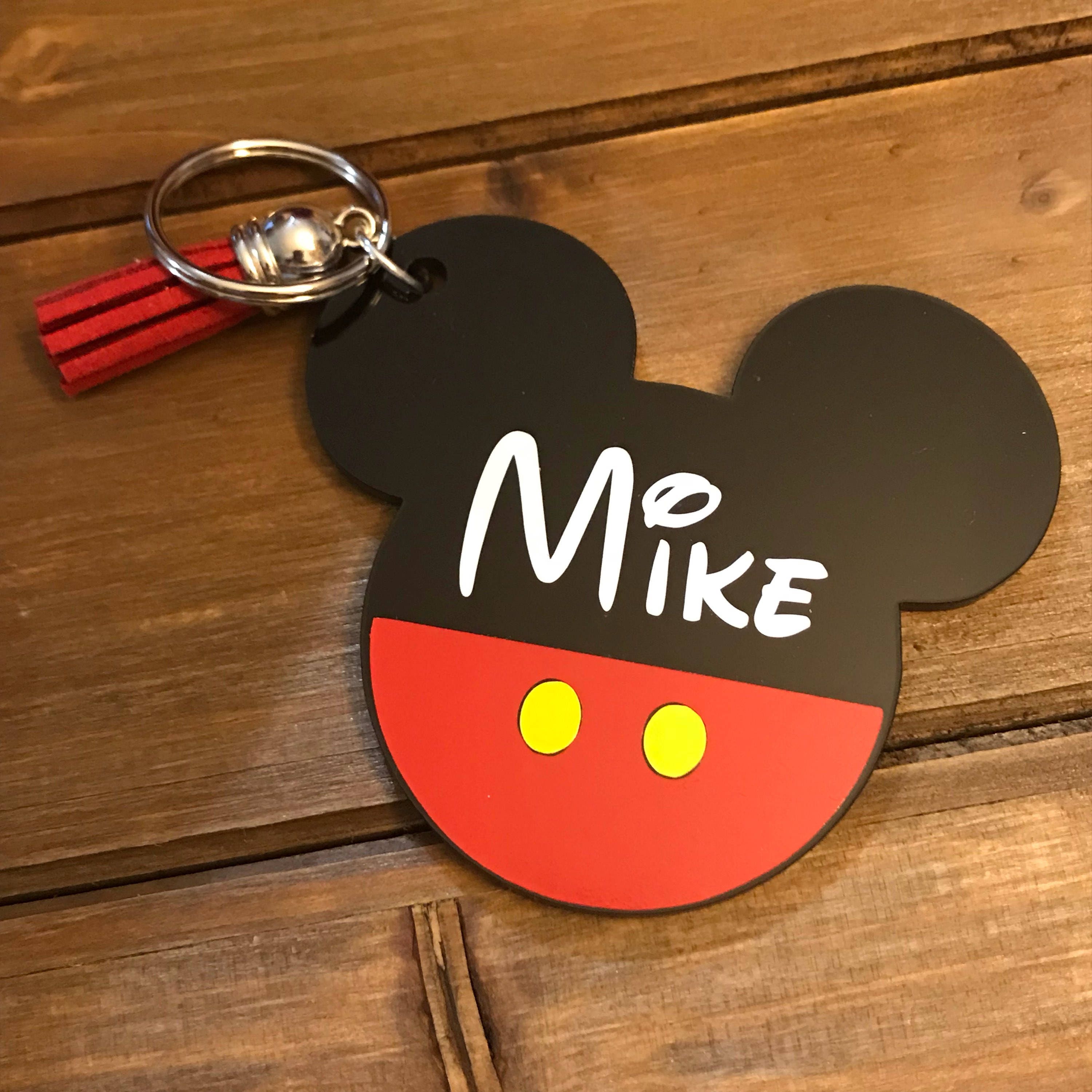 Personalized Mickey Mouse Inspired Tassel Keychain-annual | Etsy